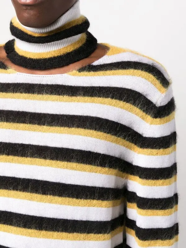 Marni Striped Roll-neck Jumper