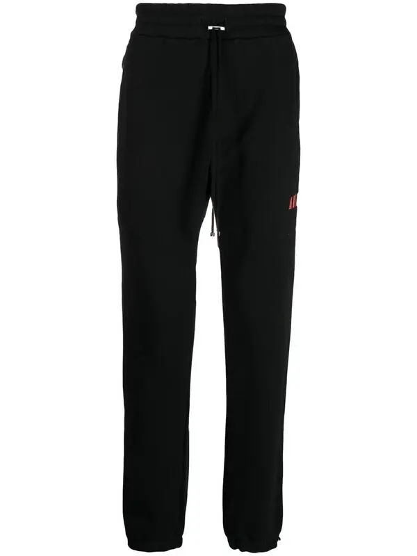 Amiri Logo-embroidered Cotton Track Pants