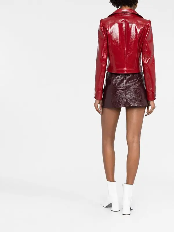 COURREGES Patent Mini Skirt