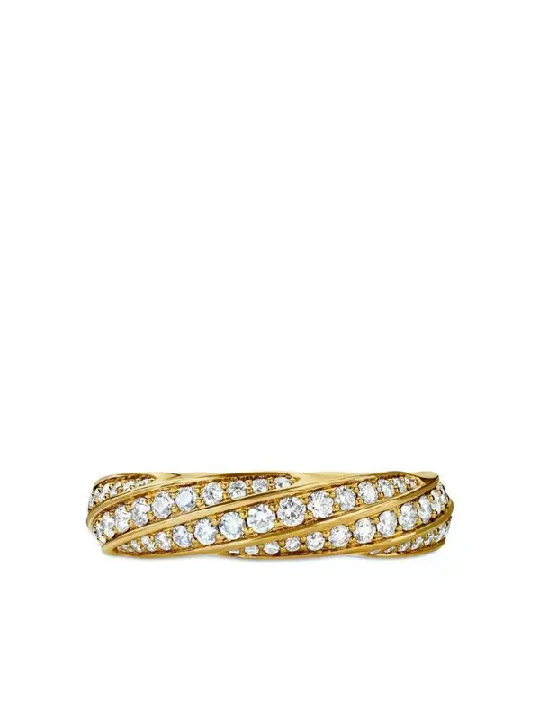David Yurman 18kt Recycled And Diamond Band Ring