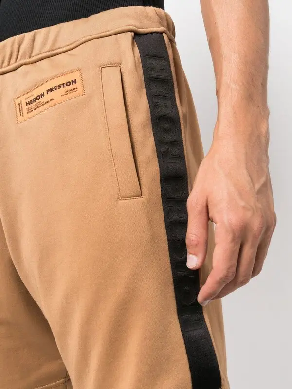 Heron Preston Logo-patch Deck Shorts - Black