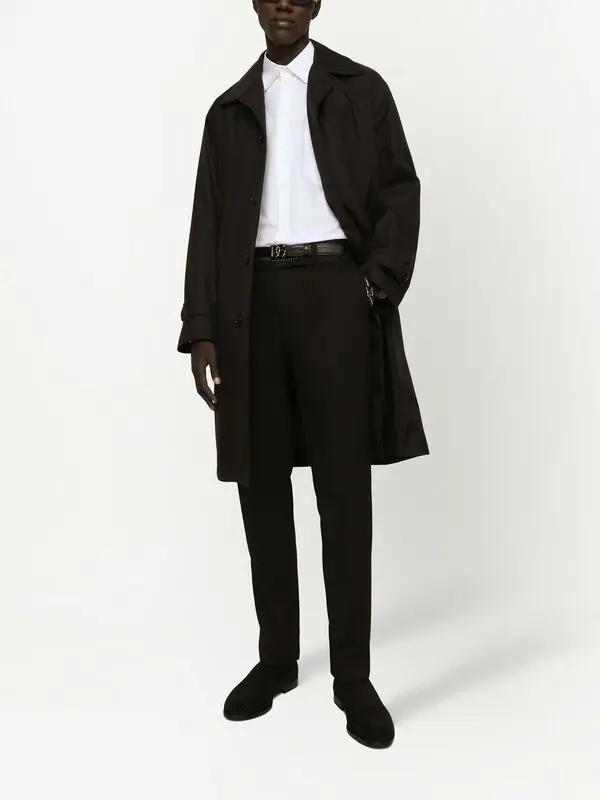 Dolce & Gabbana Logo-tag Trench Coat