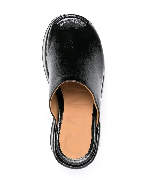GANNI 95mm Leather Sandals