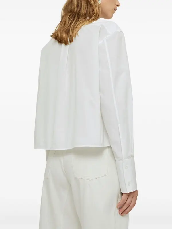 JIL SANDER Band-collar Cotton Shirt