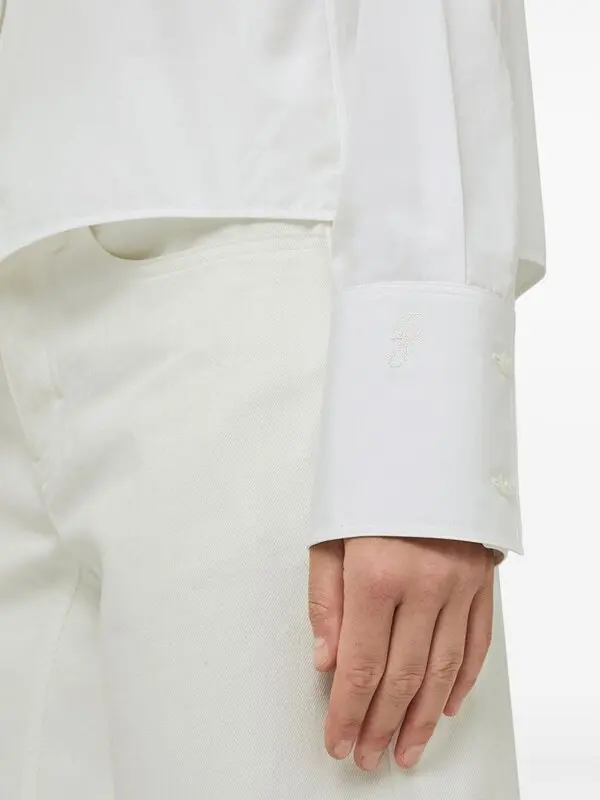 JIL SANDER Band-collar Cotton Shirt