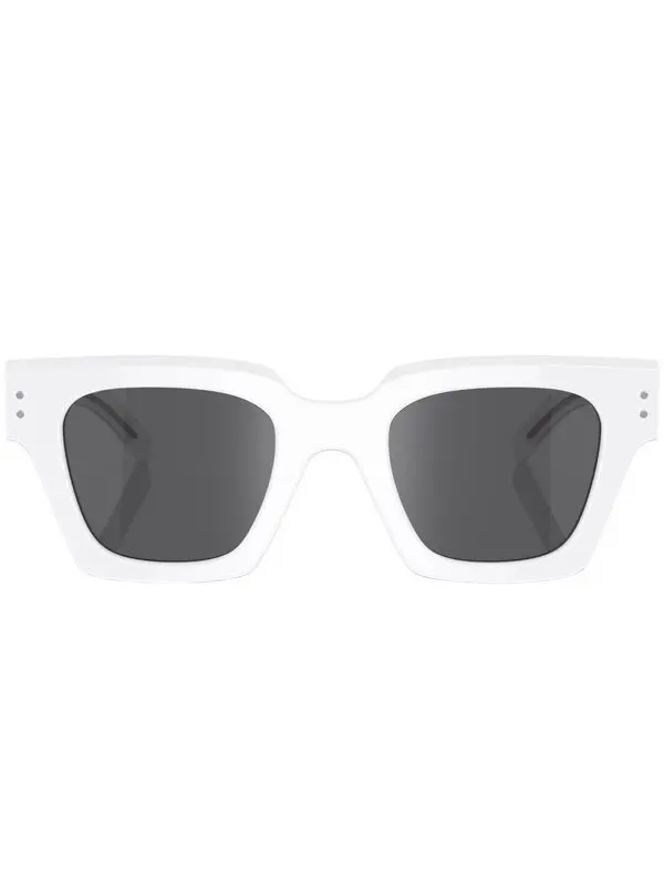 Dolce & Gabbana Logo Square Sunglasses - White