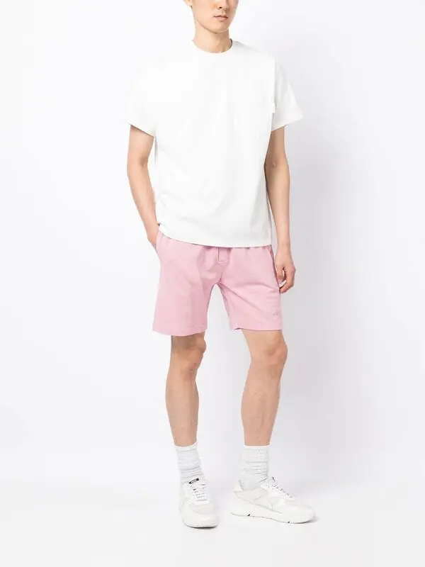 ADVISORY BOARD CRYSTALS Logo Print Lounge Shorts - Pink
