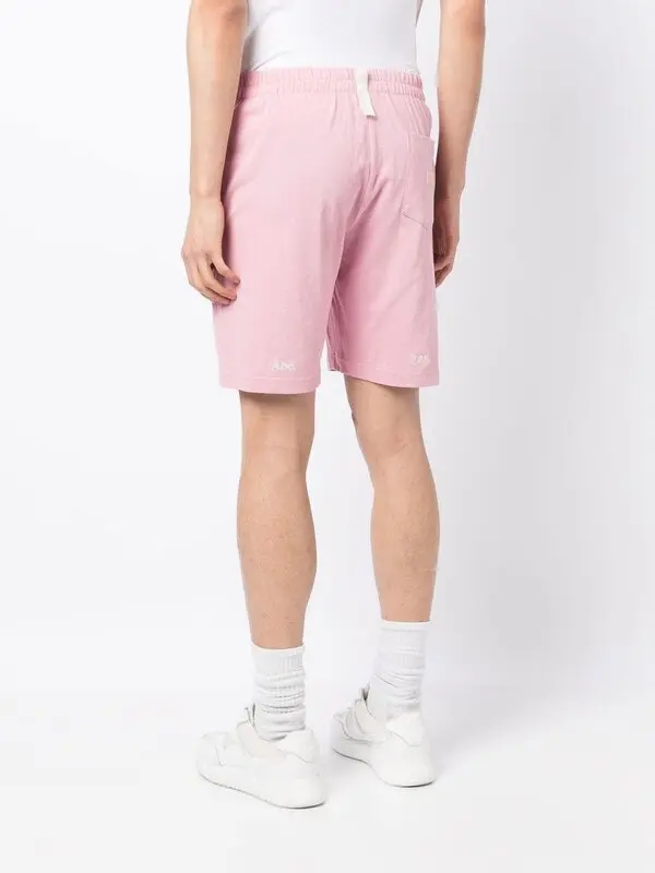 ADVISORY BOARD CRYSTALS Logo Print Lounge Shorts - Pink