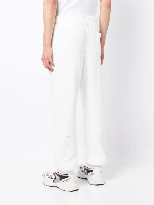 ADVISORY BOARD CRYSTALS Drawstring Track Pants - White