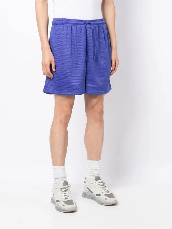 ADVISORY BOARD CRYSTALS Logo-patch Knee-length Shorts - Purple