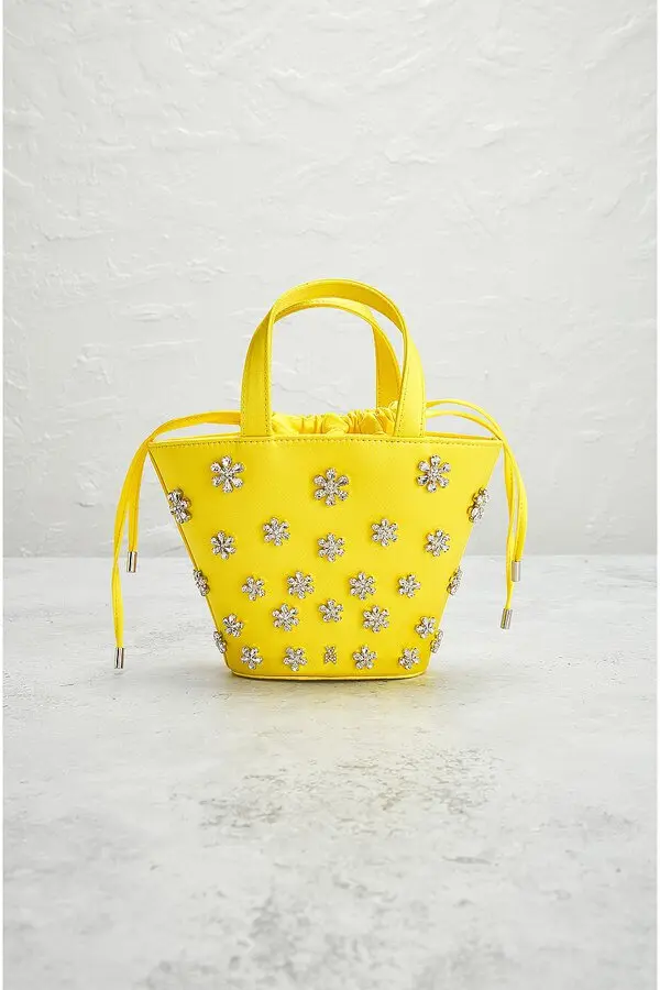 Amina Muaddi Lily Bucket Bag