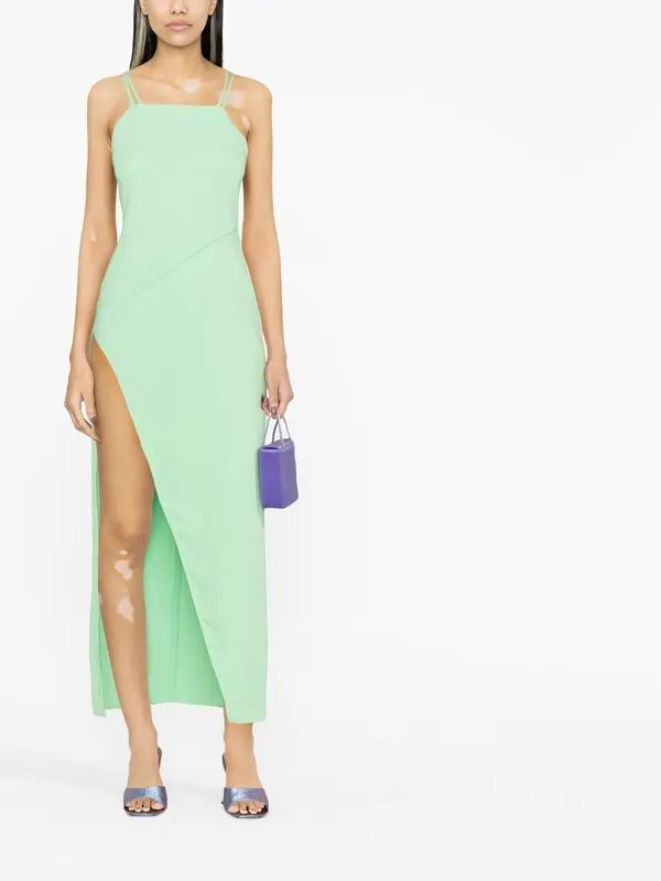 Attico Strappy Midi Dress - Green