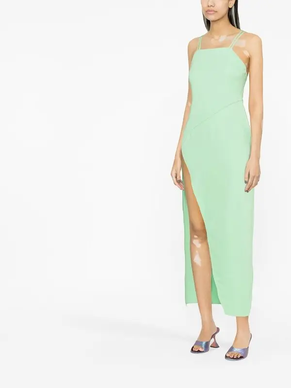 Attico Strappy Midi Dress - Green