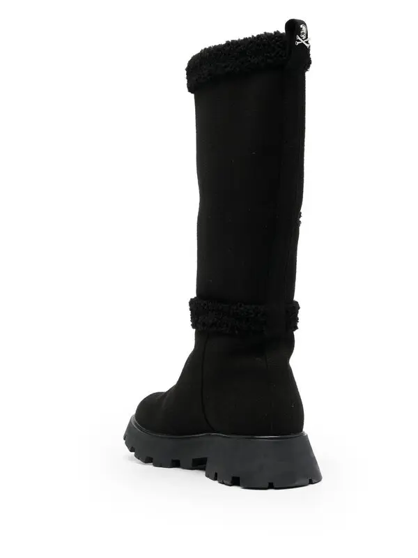 Philipp Plein Skull Bones Mid-calf Boots