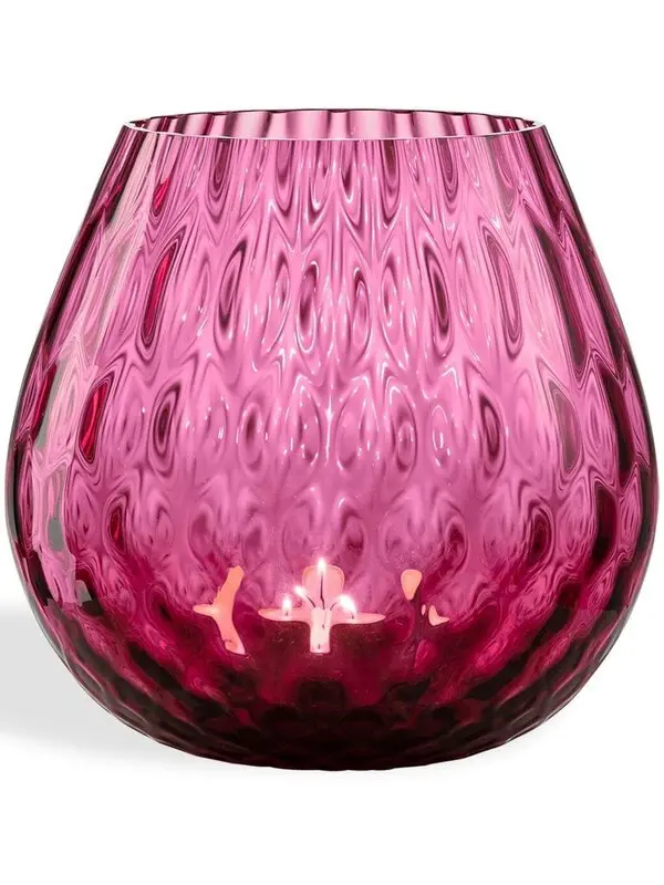 NASONMORETTI Glass Candle Holder - Pink