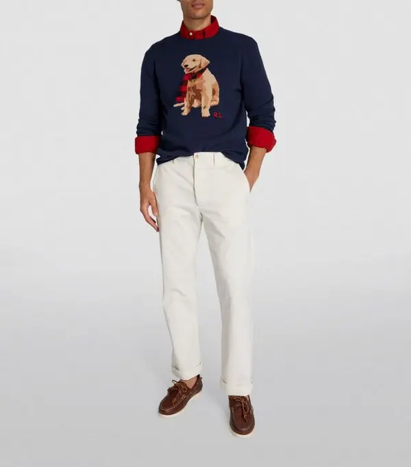 Ralph Lauren Cashmere Golden Retriever Sweater
