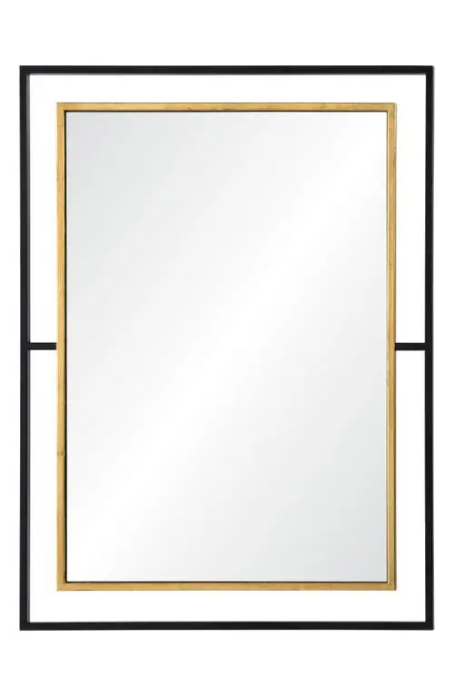 RENWIL Gray Mirror - Mirror Black Antique Gold