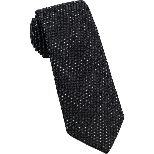 W.R.K Neat Silk Neck Tie - Black