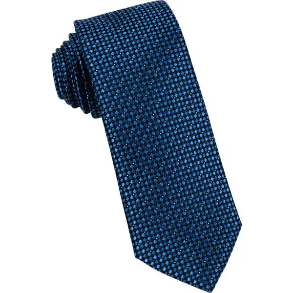 W.R.K Silk Jacquard Neck Tie - Navy