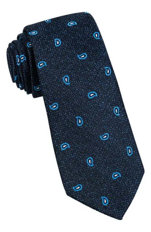 W.R.K Paisley Silk Neck Tie - Marine