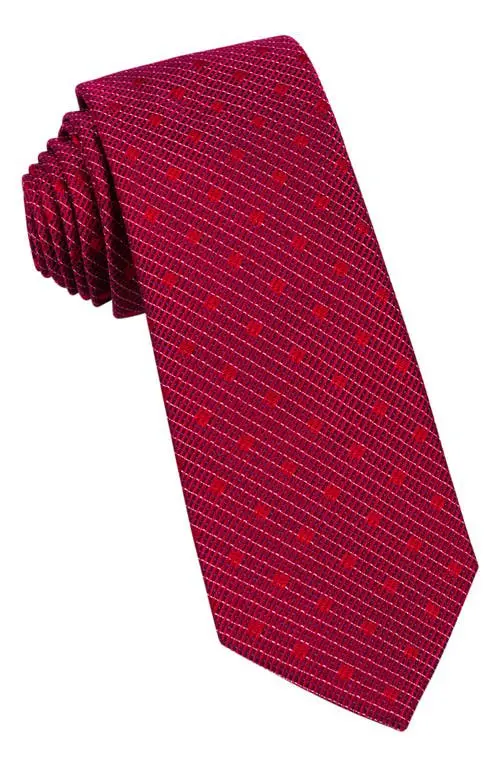 W.R.K Dot Silk Neck Tie - Red