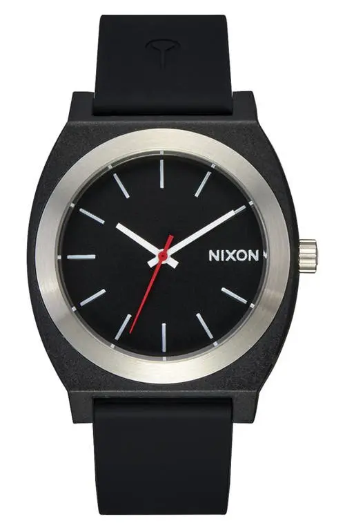 Nixon Time Teller Strap Watch - Black