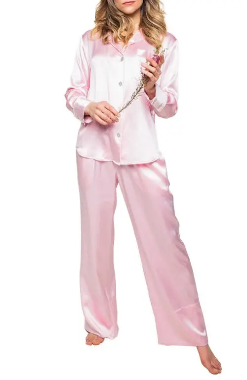 PETITE PLUME Silk Pajamas - Pink