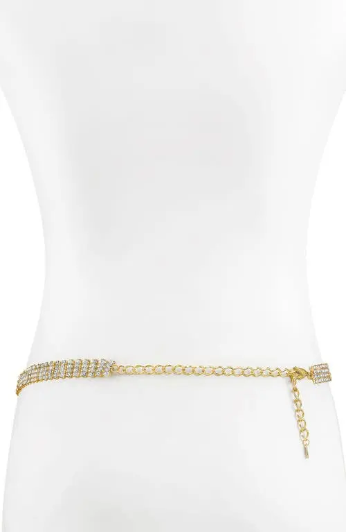 Ettika Crystal Drop Chain Belt