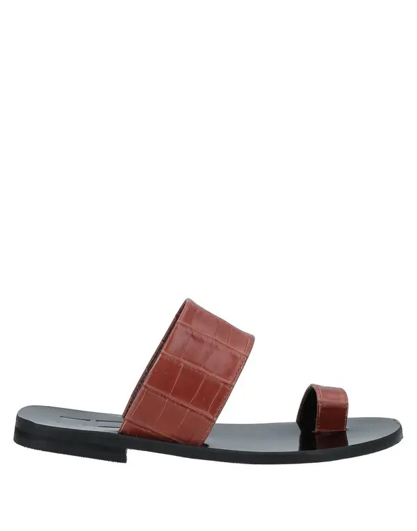 NCUB Leather Thong Sandal - Brown