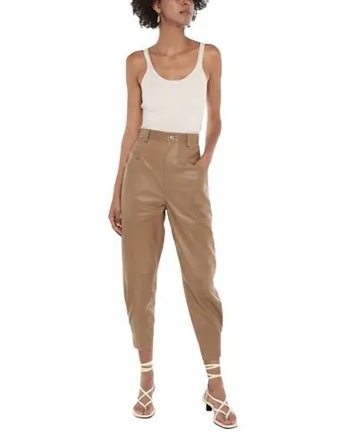 Isabel Marant Lambskin Leather Tapered Pants