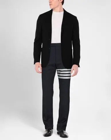 Thom Browne Midnight Wool Tailored Straight Leg Pants