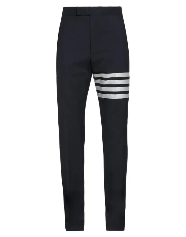 Thom Browne Midnight Wool Tailored Straight Leg Pants