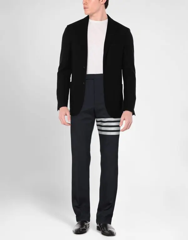 Thom Browne Midnight Wool Tailored Straight Leg Pants
