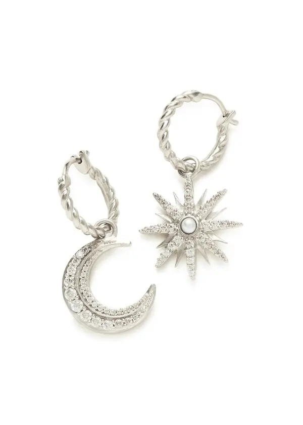 MISSOMA X Harris Reed Moonlight -plated Hoop Earrings - Silver