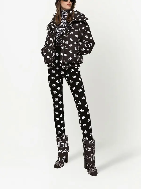 Dolce & Gabbana Dg-logo Jacquard Leggings
