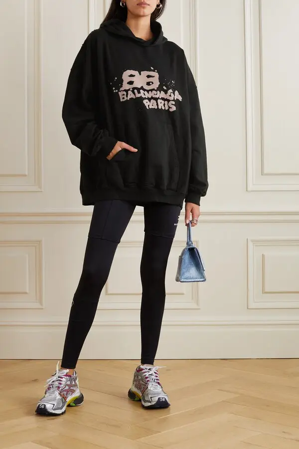 Balenciaga Oversized Printed Hoodie