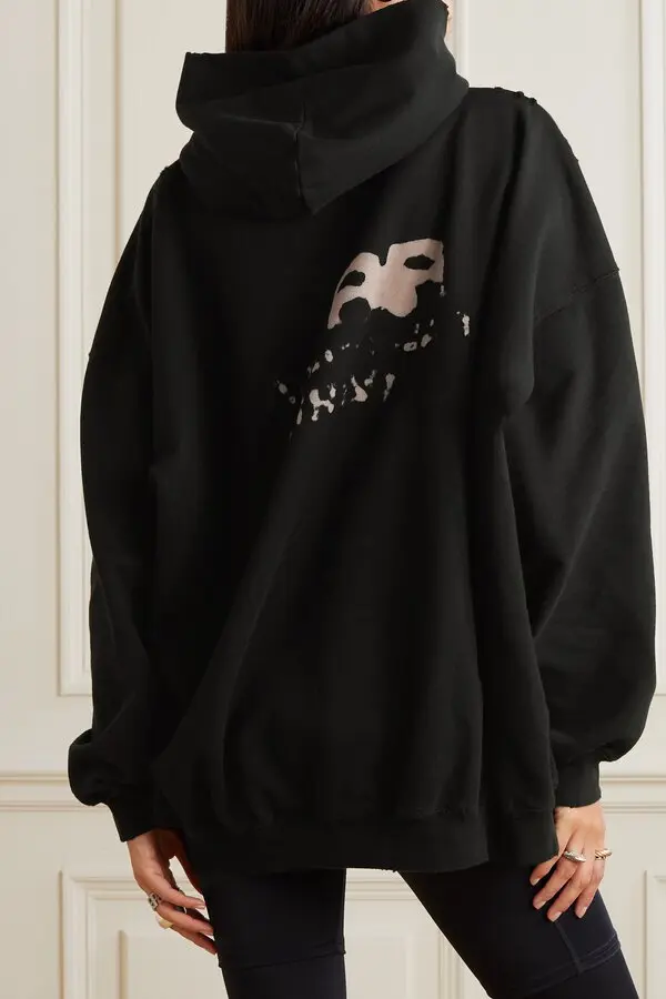 BALENCIAGA Top Model Print パーカー　ブラックＬ 27113270?w=400