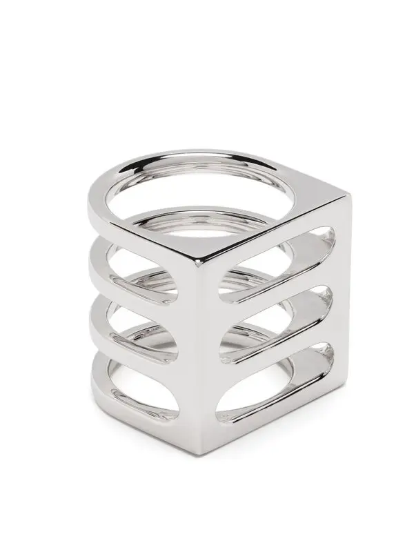 Tom Wood Cage Triple Ring - Silver