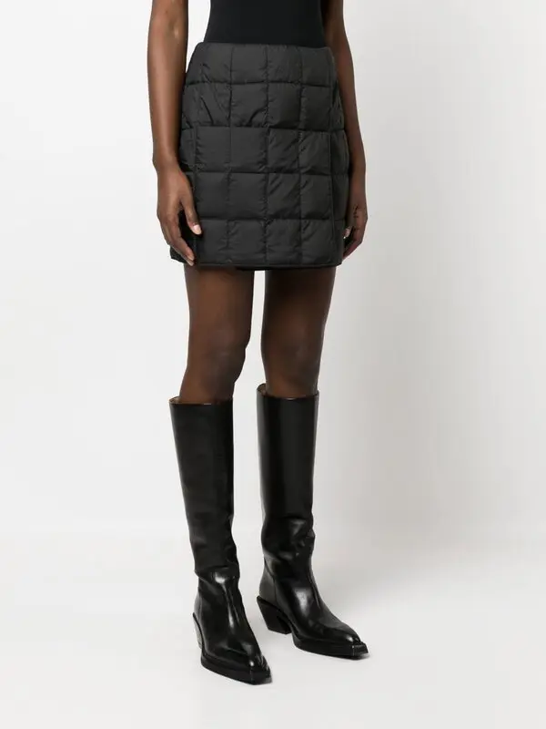 IENKI IENKI Quilted Mini Skirt - Black