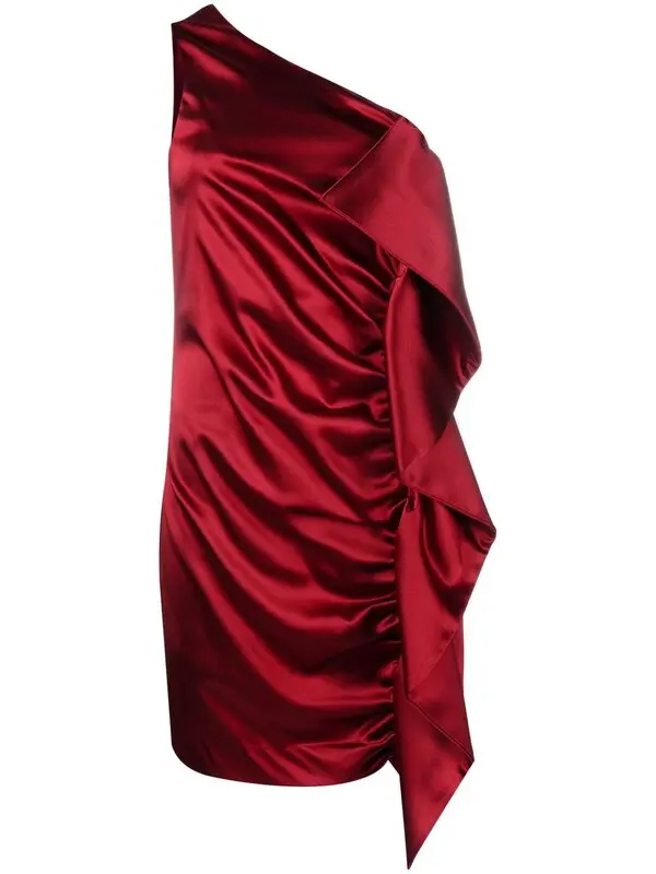 P.a.r.o.s.h Gathered One-shoulder Minidress