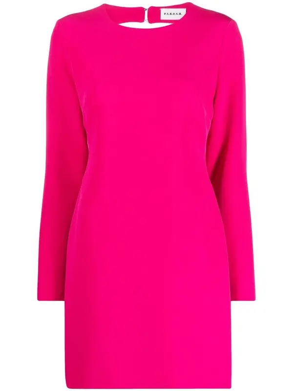 P.A.R.O.S.H Long Sleeve Mini Dress In Pink - 52% Off | Editorialist