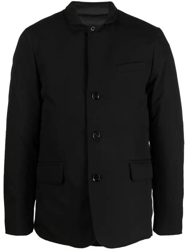 MOORER Single-breasted Padded Jacket - Black