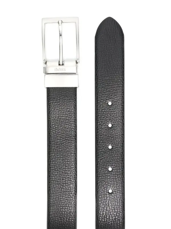 BOSS Ollie Leather Belt - Black