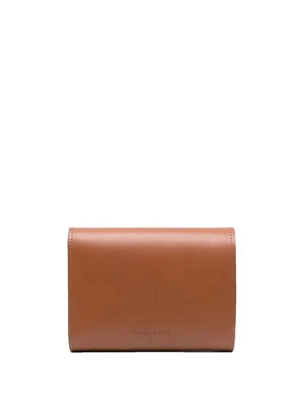 Longchamp Box-trot Leather Tri-fold Purse