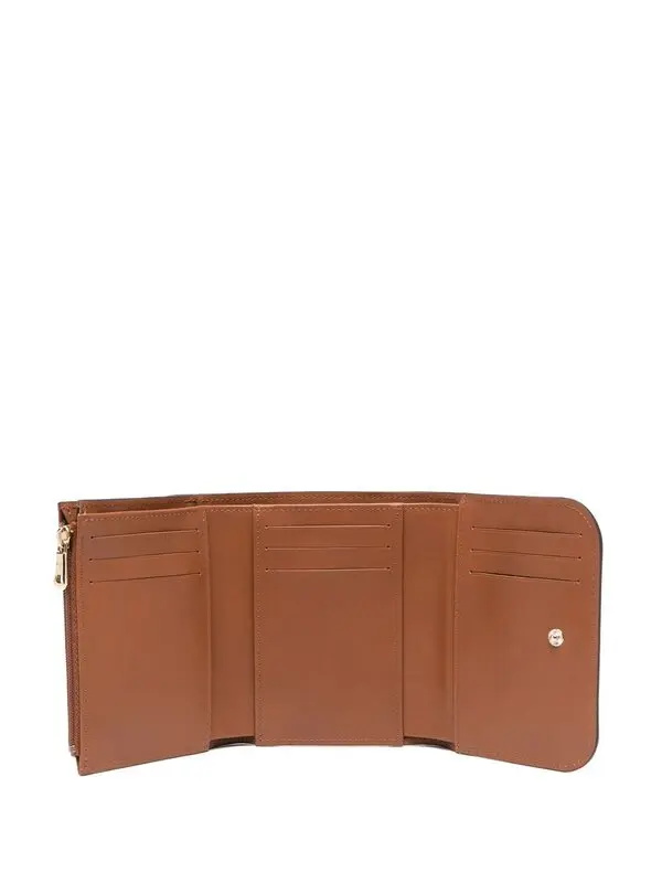 Longchamp Box-trot Leather Tri-fold Purse
