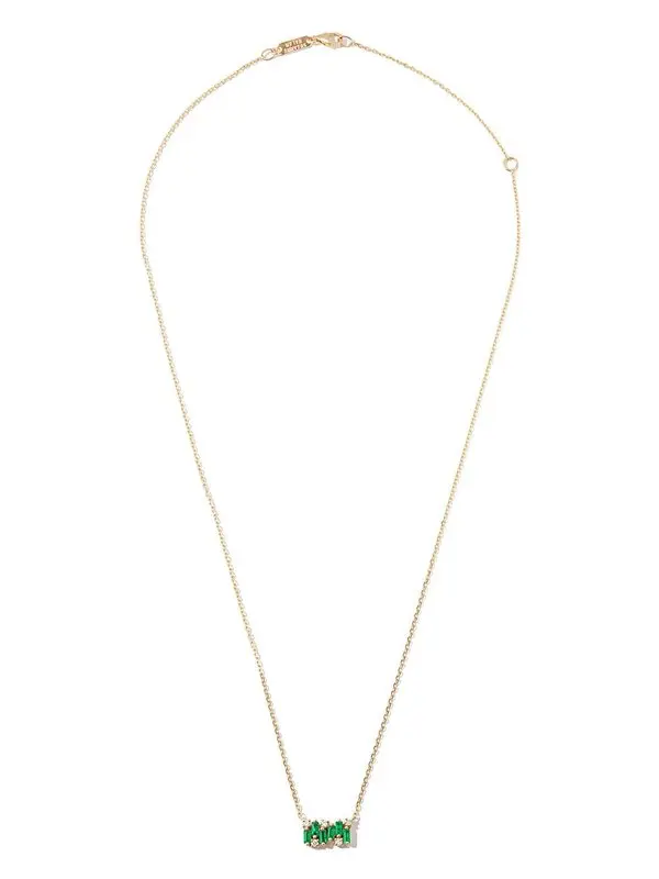 SUZANNE KALAN 18kt Yellow Gold Emerald Necklace