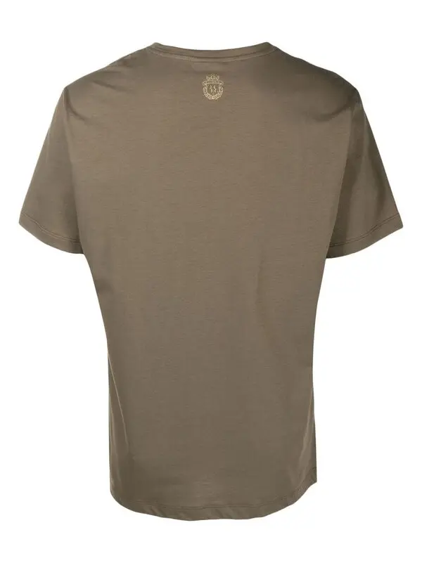 BILLIONAIRE Logo-patch Short-sleeved T-shirt - Green