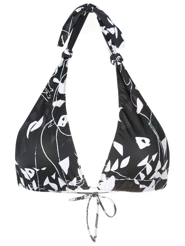 CLUBE BOSSA Halterneck Bikini Top - Black