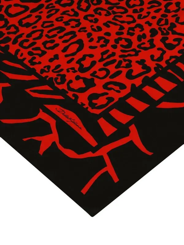 Dolce & Gabbana Animal-print Silk Scarf