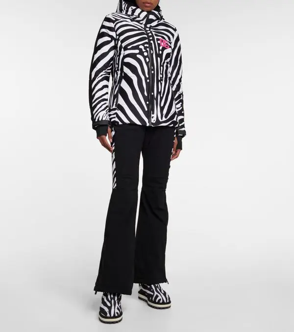 Dolce & Gabbana Zebra-Print Ski Jacket In Multicoloured - 40% Off